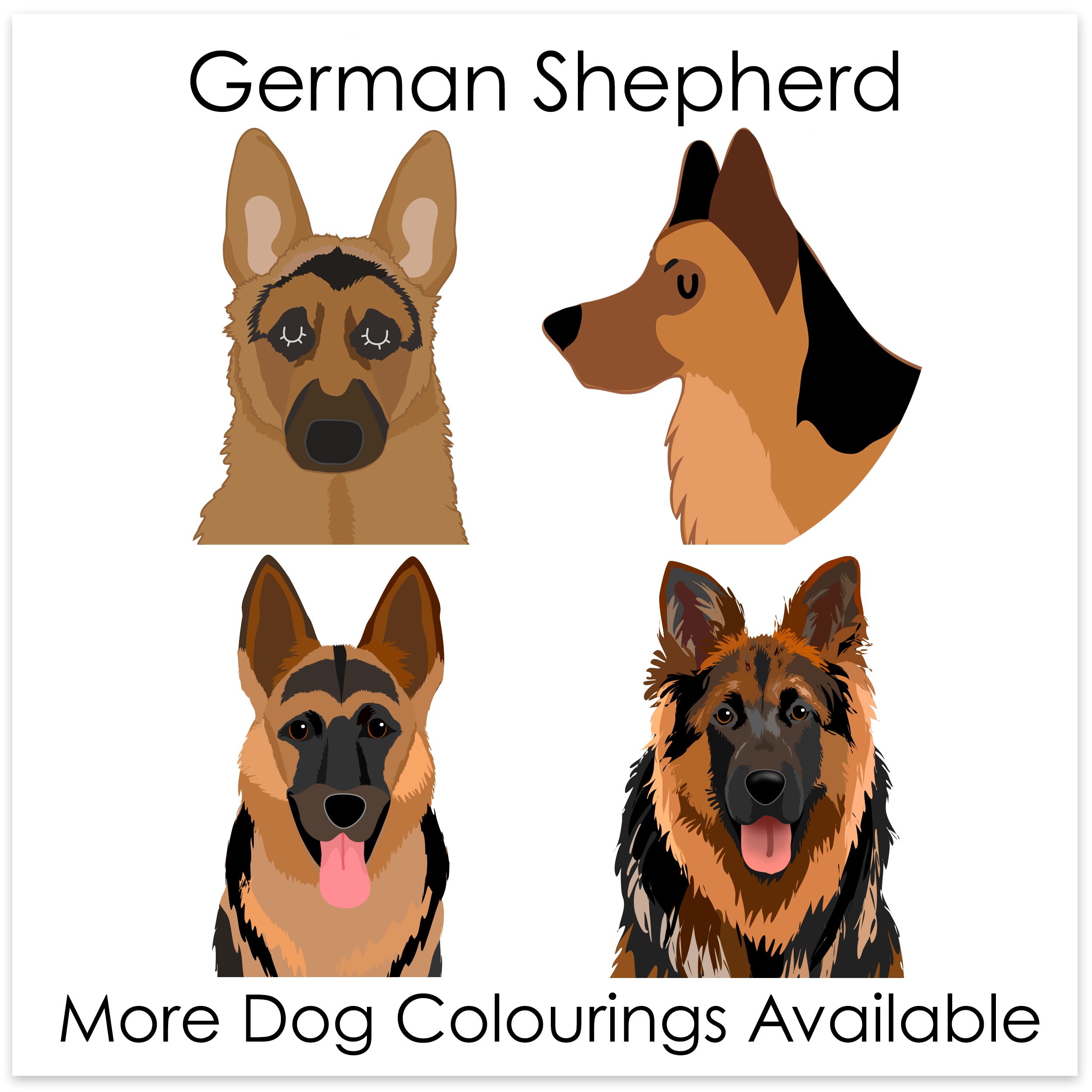 German Shepherd | Hoobynoo | Personalised Dog ID Tags, Bowls & more ...