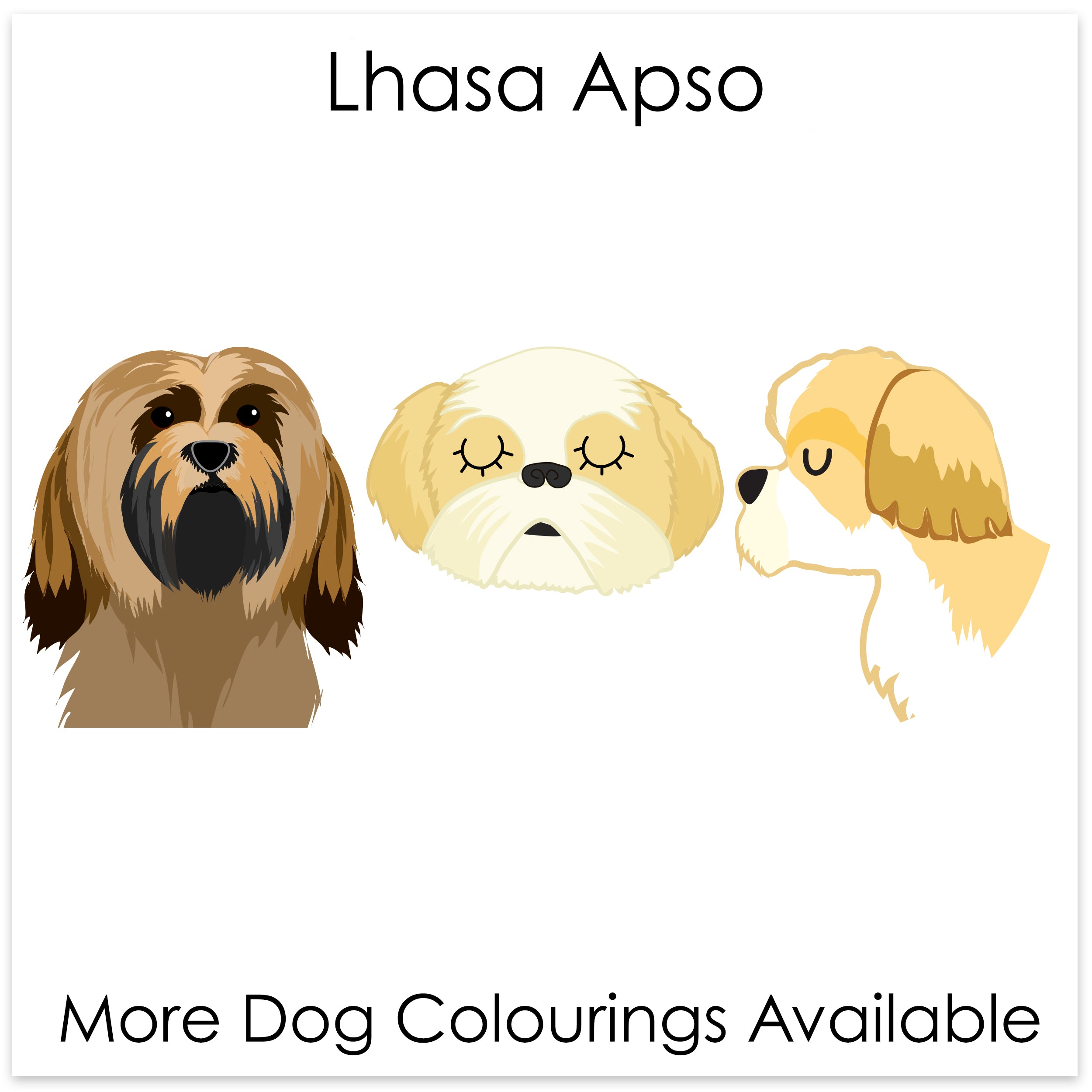 Lhasa Apso | Hoobynoo | Personalised Dog ID Tags, Bowls & more ...
