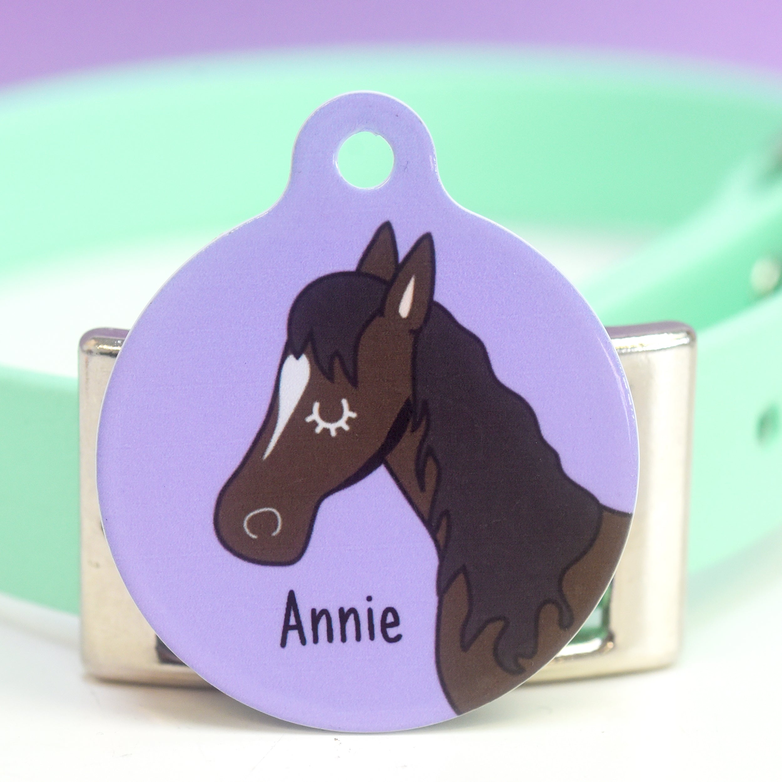 Equestrian Horse ID Tag - Horse Bridle Tag - Equine Name Tag - Horses ...