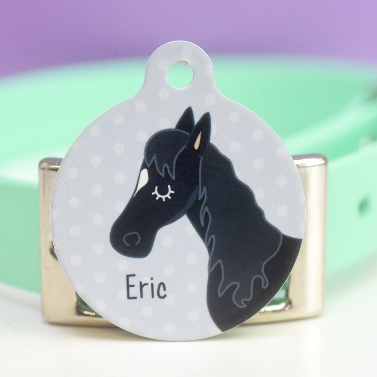Equestrian Horse ID Tag - Horse Bridle Tag - Equine Name Tag - Horses ...