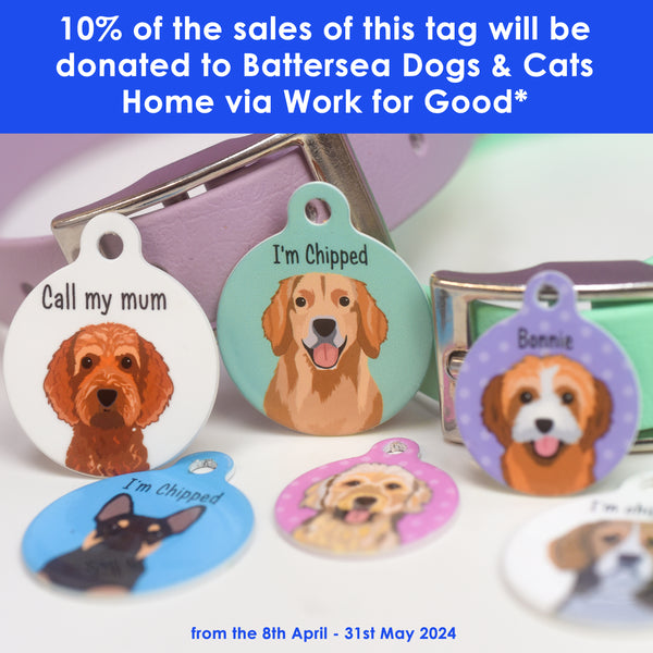 Personalised Dog Tags UK | Dog Name Tags for Collars | Hoobynoo ...