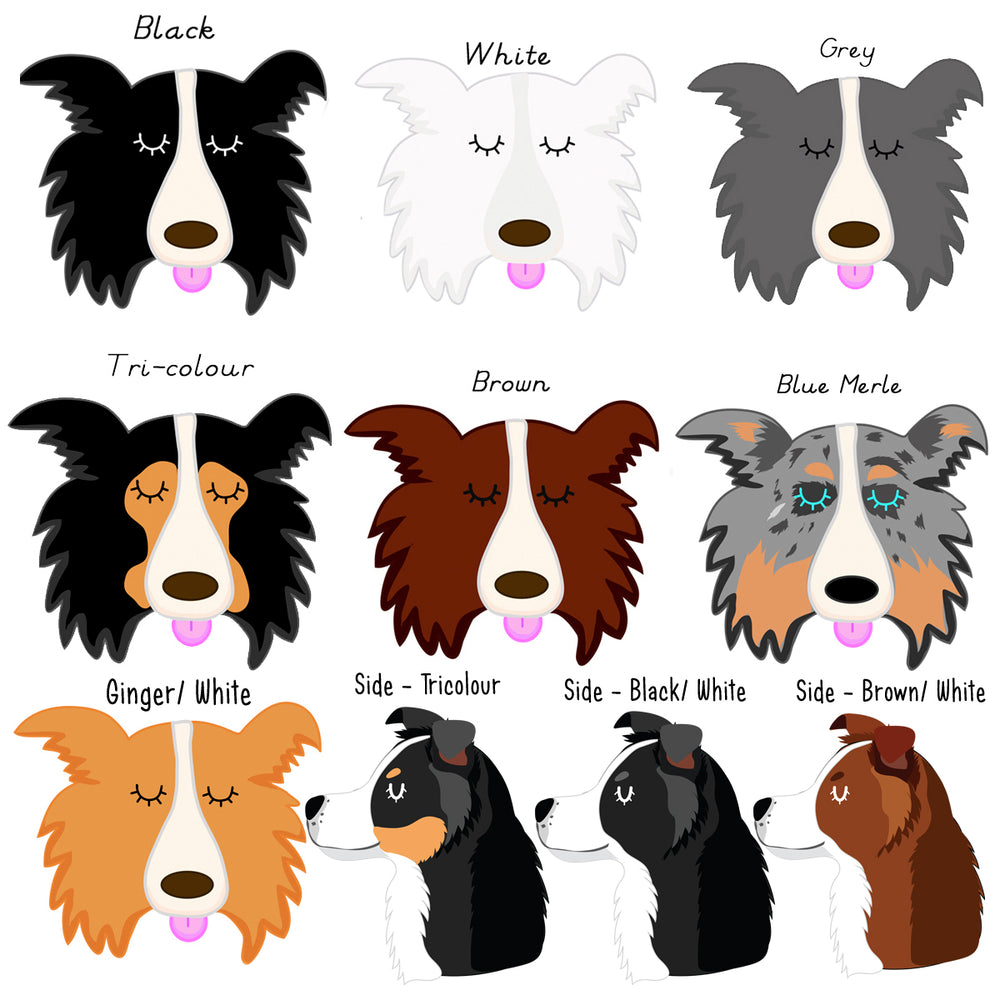 Border Collie Personalised Dog Tag