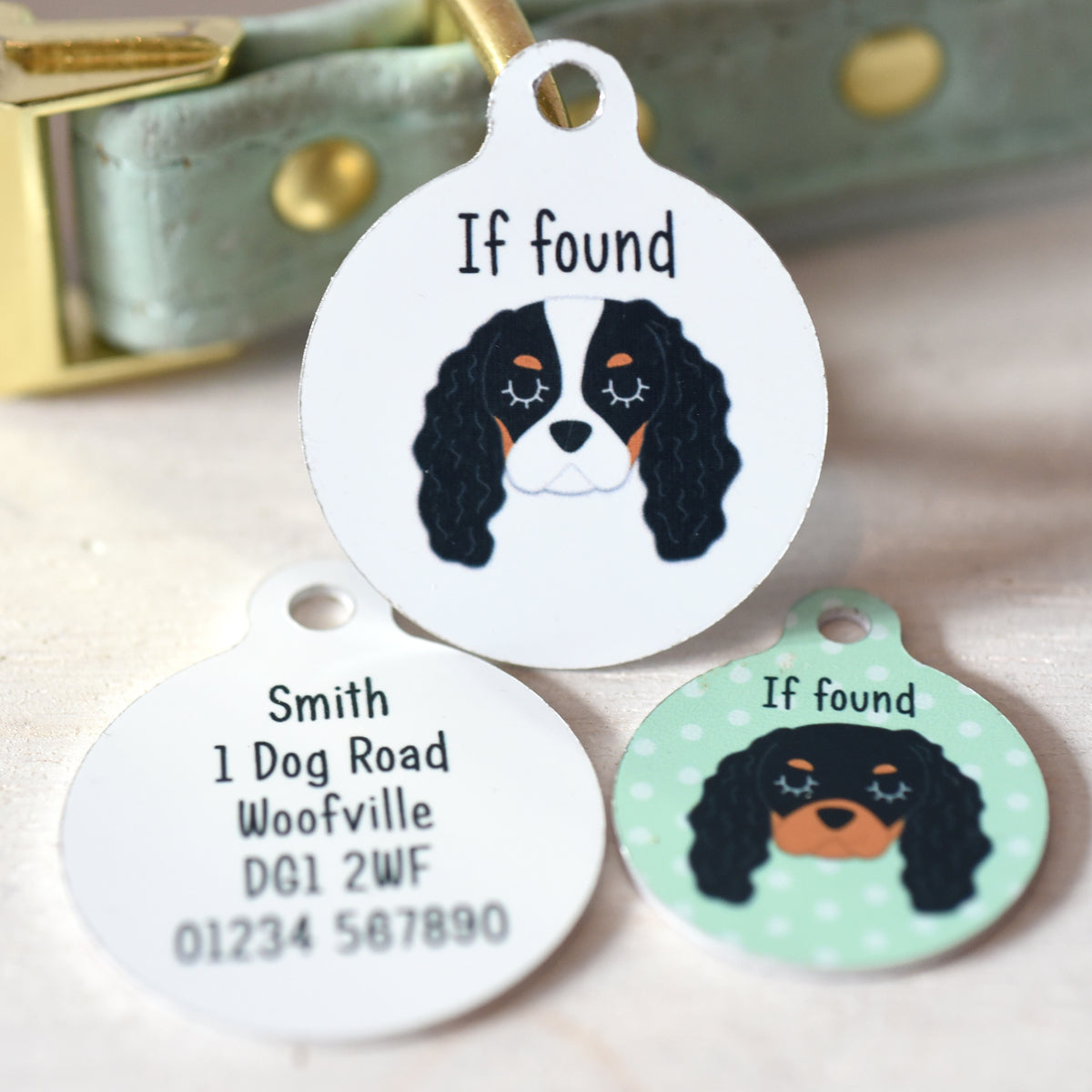 Personalised Cavalier King Charles Spaniel Dog Tag