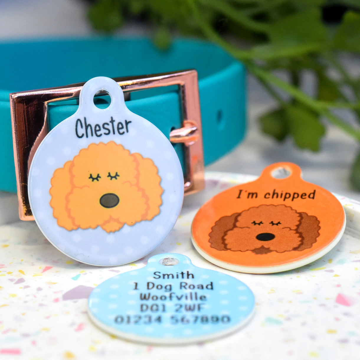Cockapoo Dog Tag – Personalised Pet ID Tag by Hoobynoo – Hoobynoo.co.uk
