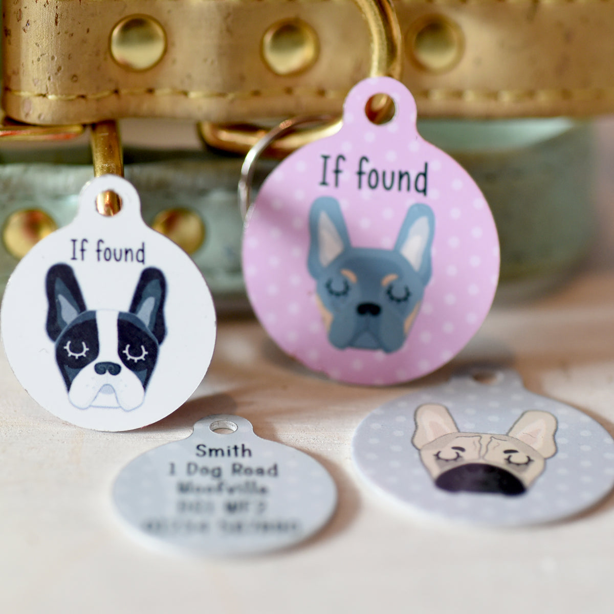 French Bulldog ID Pet Tag - Hoobynoo.co.uk