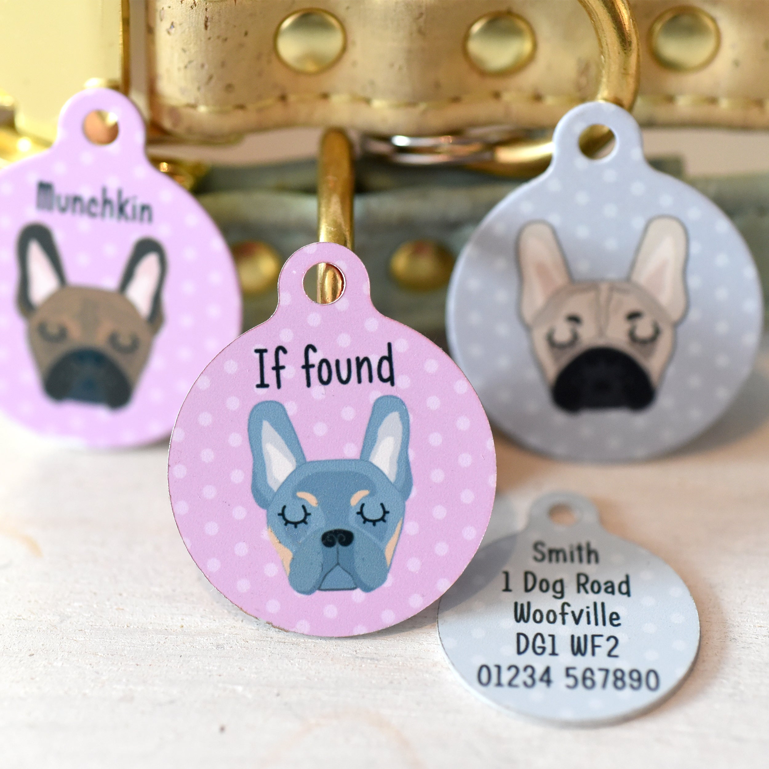 French Bulldog ID Pet Tag - Hoobynoo.co.uk