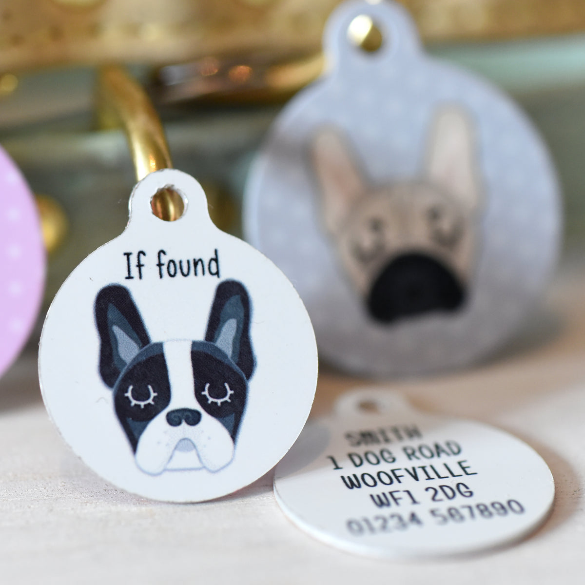 French Bulldog ID Pet Tag - Hoobynoo.co.uk
