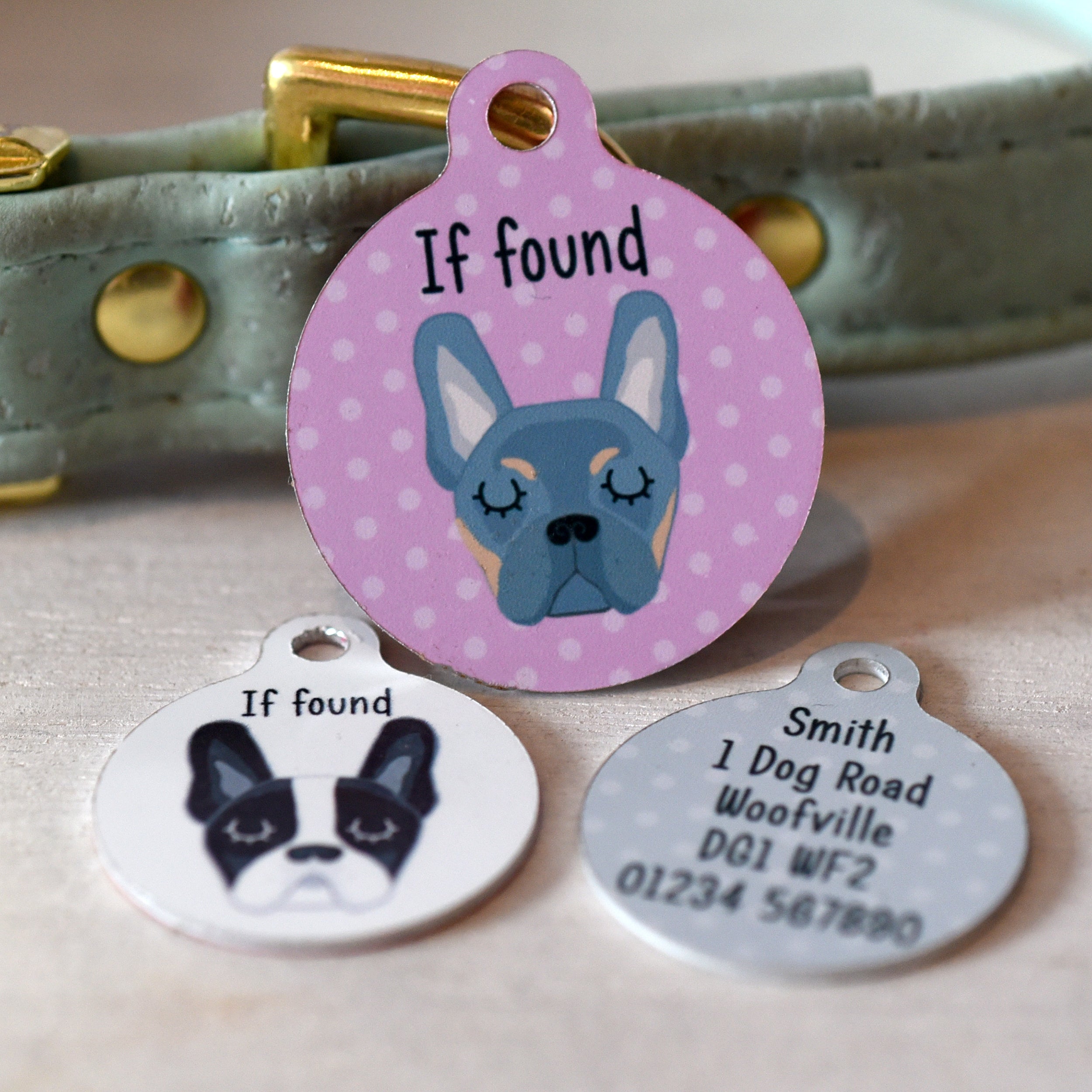 French Bulldog ID Pet Tag - Hoobynoo.co.uk