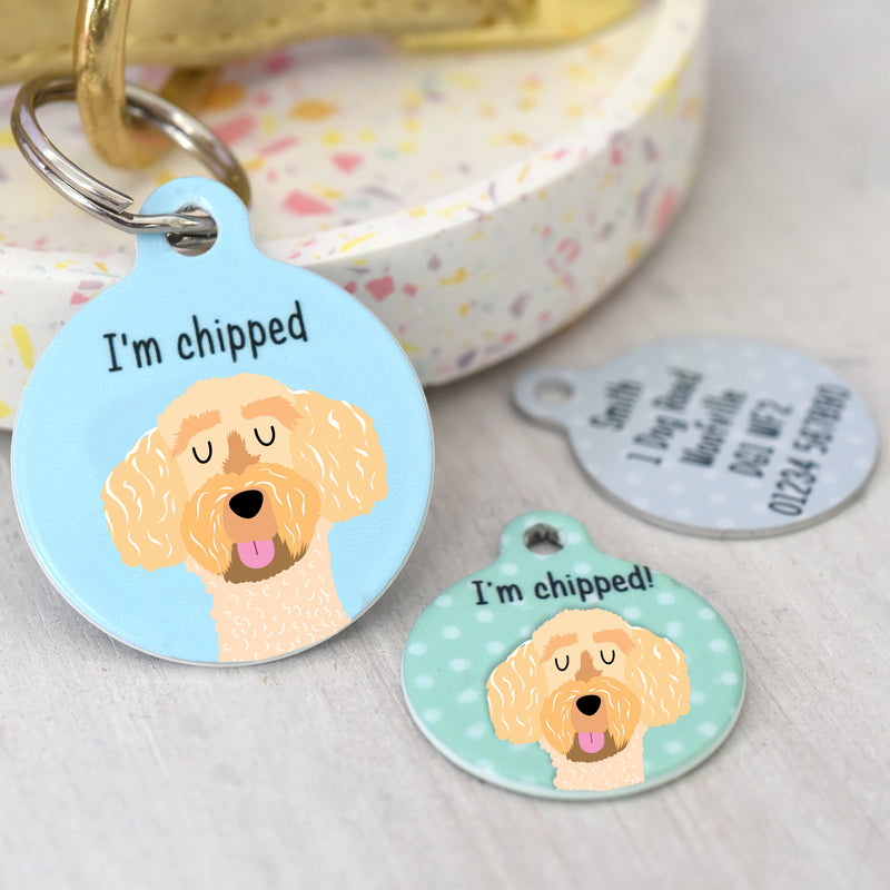 Personalised Goldendoodle Dog ID Tag - Hoobynoo.co.uk